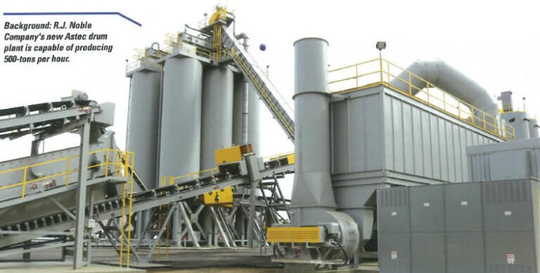 Astec Double Barrel Drum Mix Plant in Corona - The R.J. Noble Company